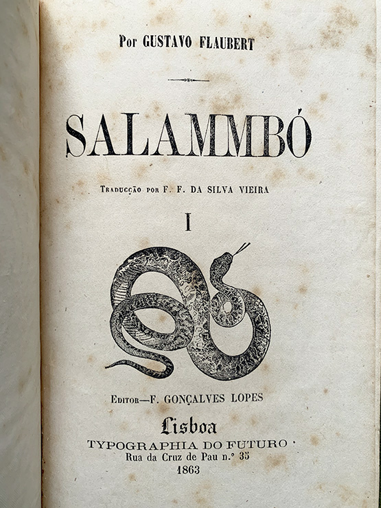SALAMMBÓ — Gustave FLAUBERT — (1863) | 1870 L i v r o s