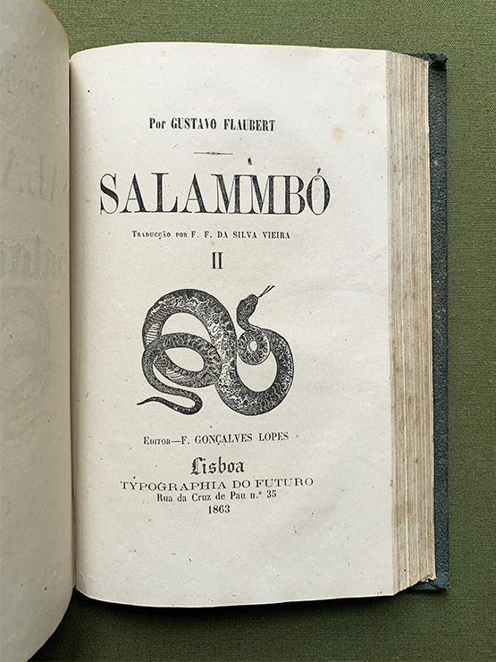 SALAMMBÓ — Gustave FLAUBERT — (1863) | 1870 L i v r o s
